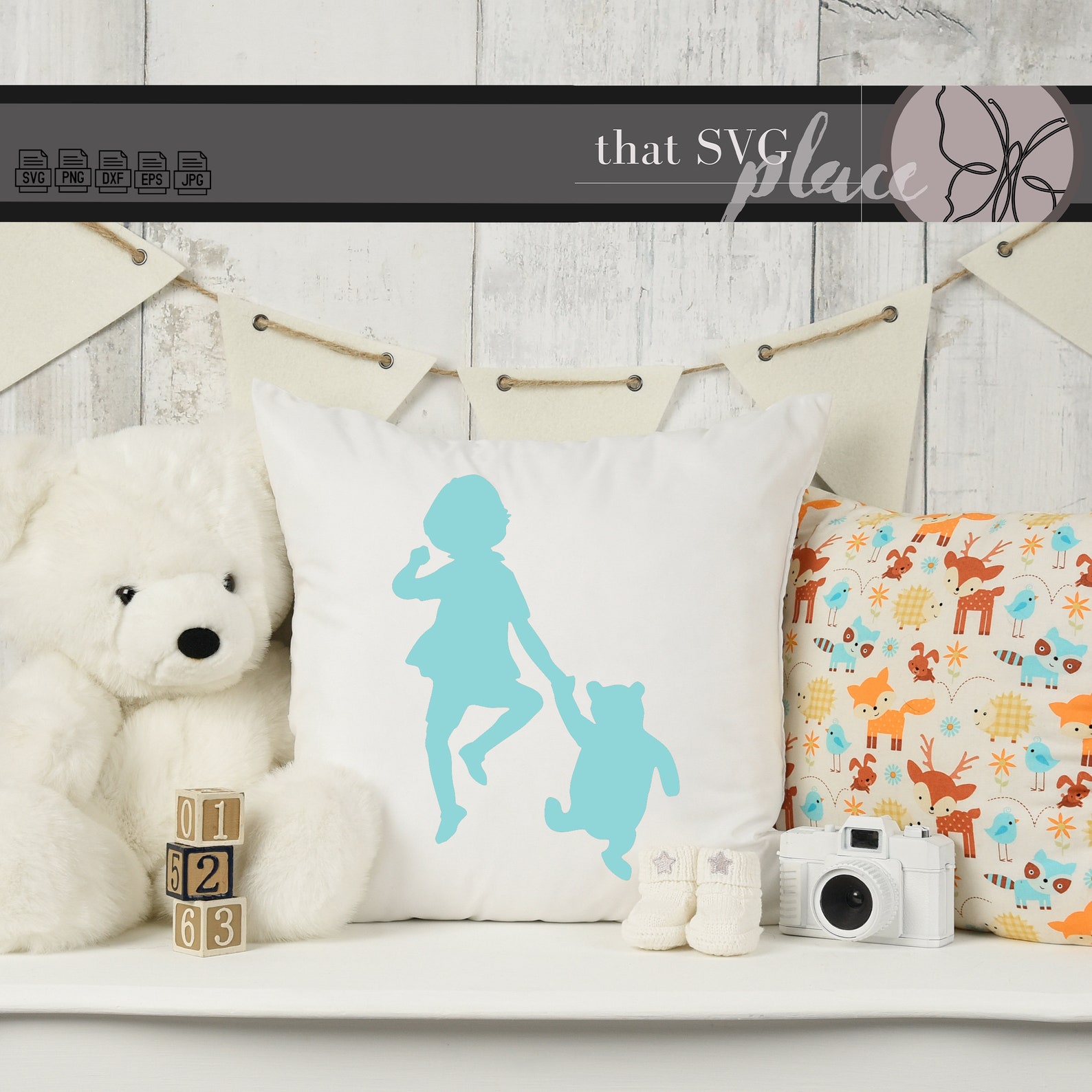 Christopher Robin SVG Classic Winnie the Pooh EPS PNG | Etsy
