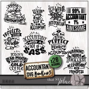 Accountant SVG, Accounting PNG Bundle #3, Shirt Svg, School Bookkeeper ...