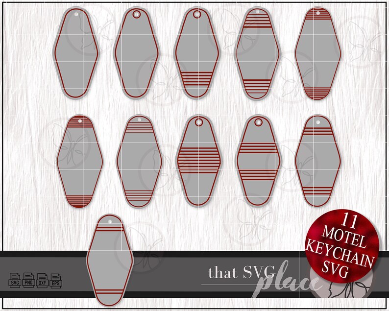 Motel Keychain SVG Hotel Keychain SVG Retro Keychain SVG - Etsy