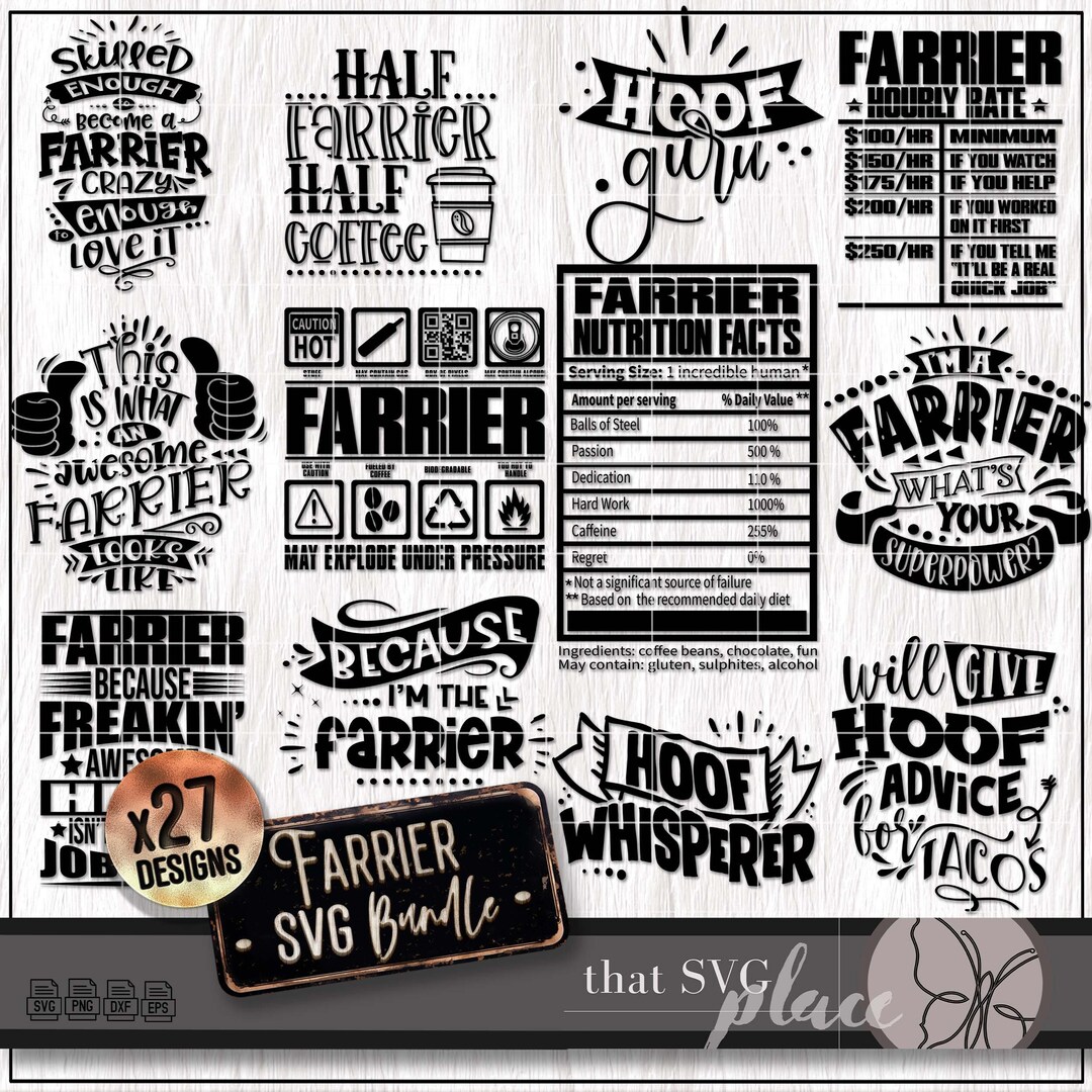 Farrier SVG, Equestrian Appreciation Gifts, Western Rodeo SVG ...