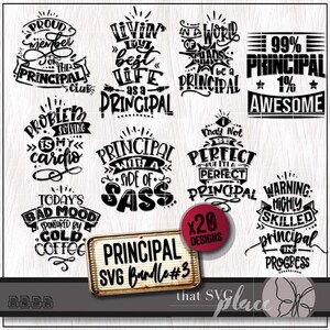 Principal SVG, Headmaster PNG Bundle 3, Funny School Educator SVG ...