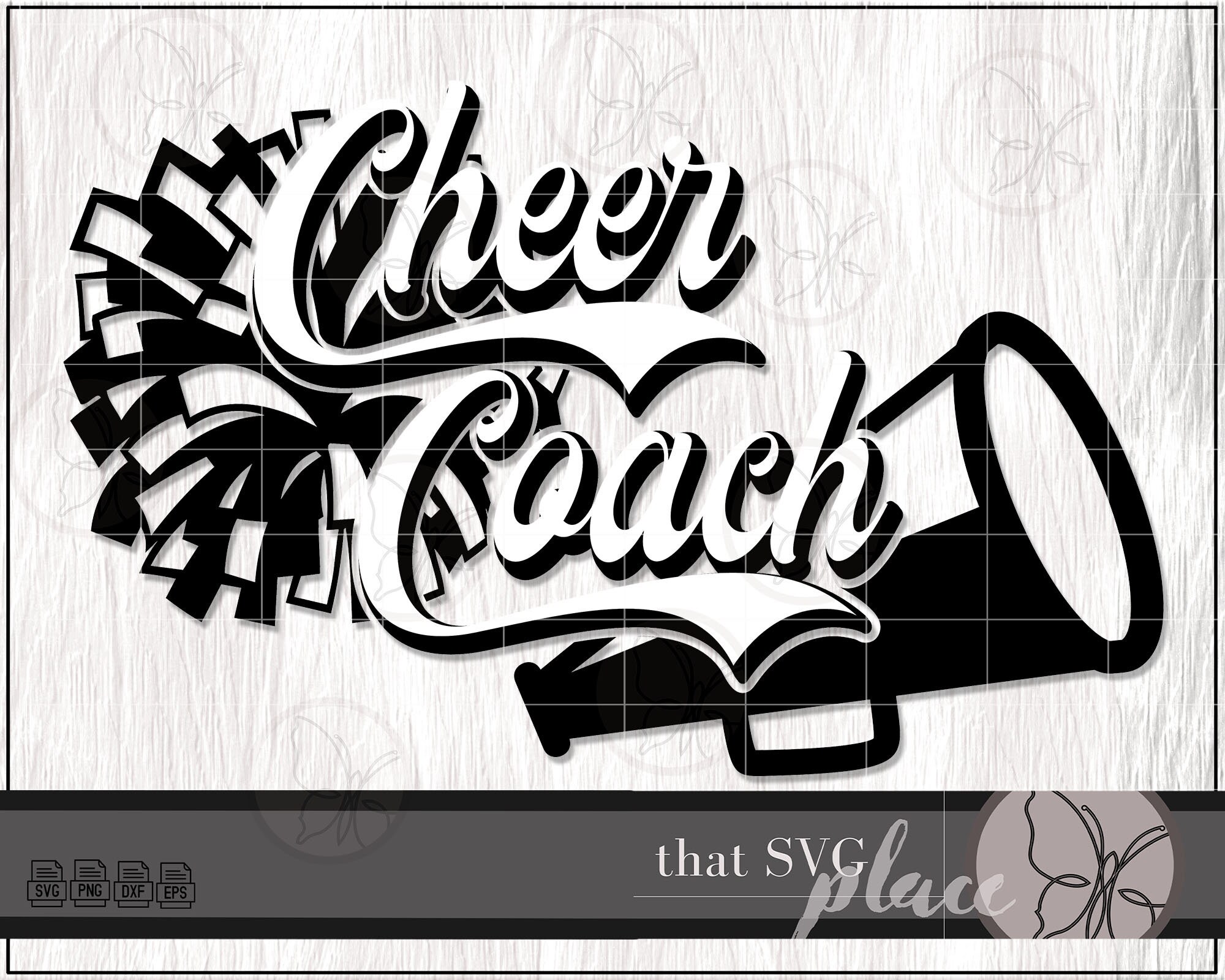 Cheer Coach SVG, Cheerleader Svg, Cheer Coach Shirt SVG, Megaphone SVG ...