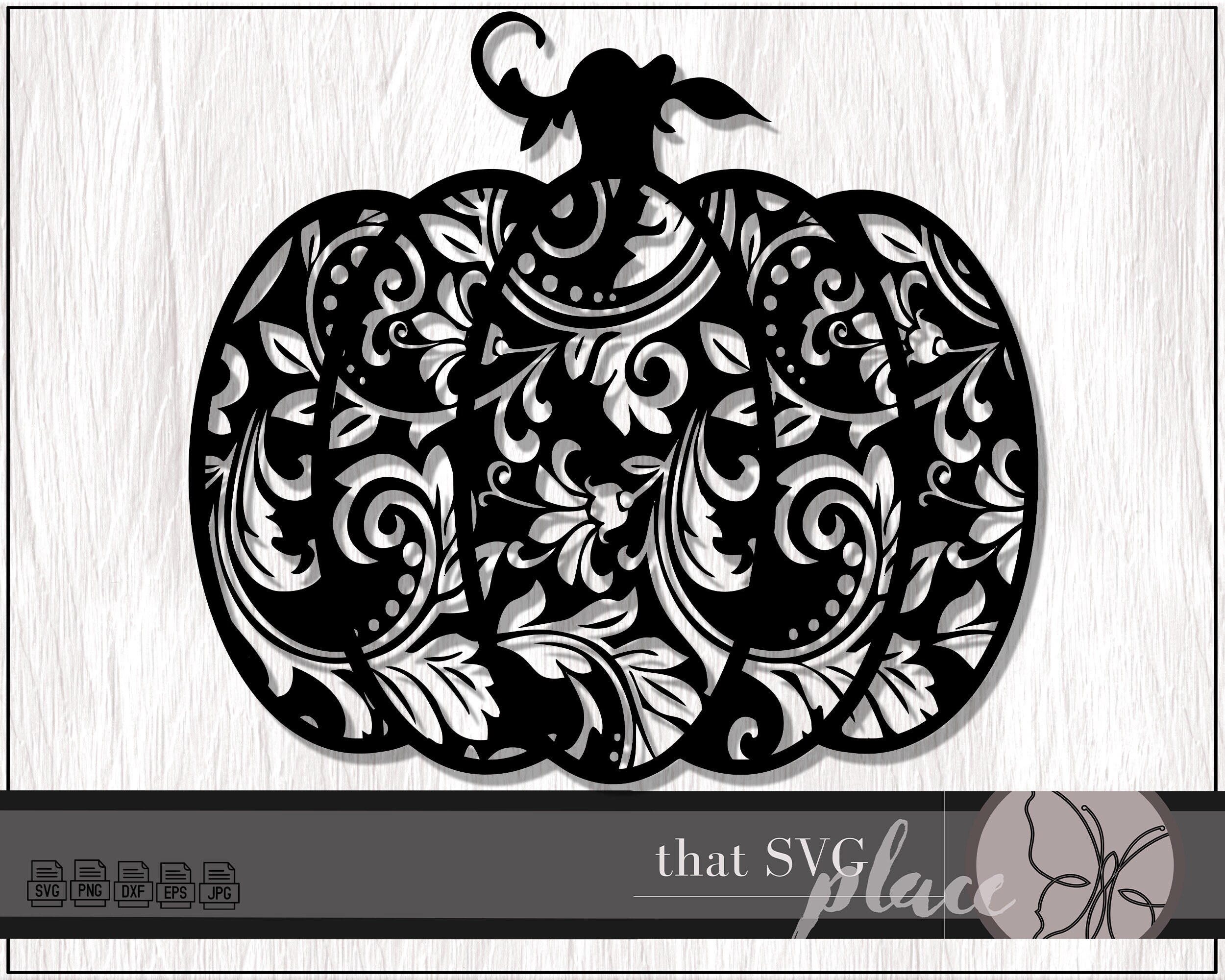 Fancy Pumpkin SVG Pumpkin Clipart Autumn SVG Swirly Pumpkin - Etsy