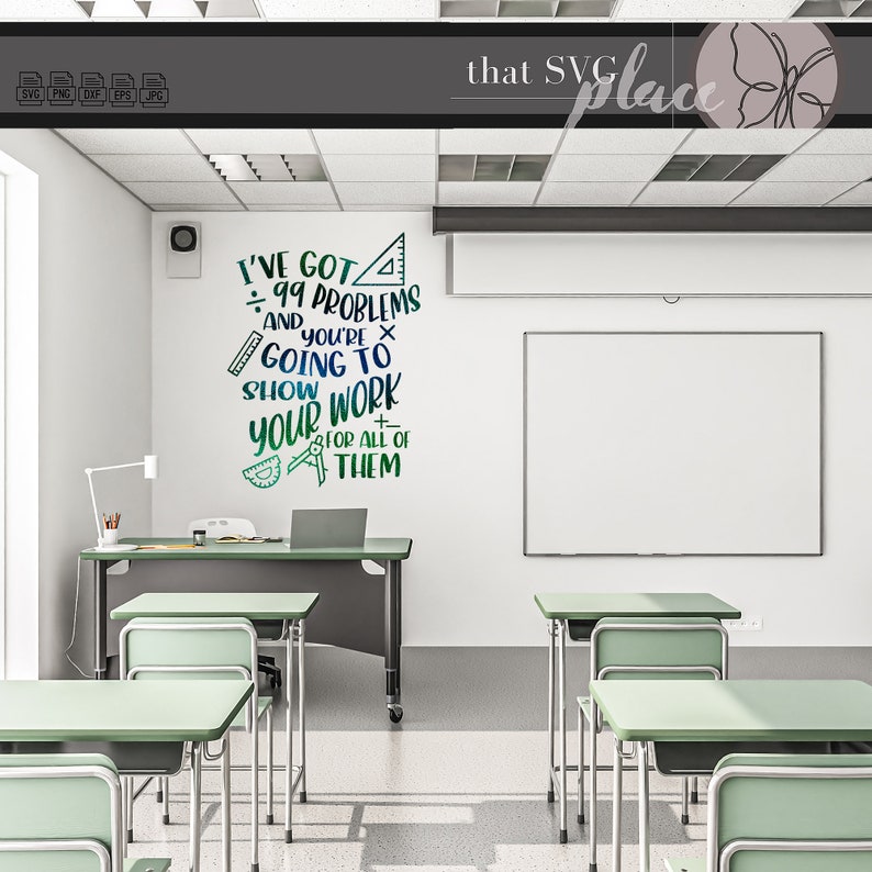 Math Teacher SVG Math SVG Teacher SVG Math Classroom Decor - Etsy