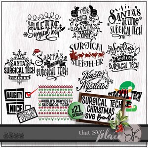 Surgical Tech SVG, Christmas PNG Bundle, CST Surgical Technologist Svg ...