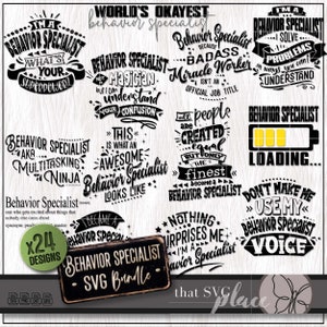 Behavior Specialist SVG, RBT Svg Bundle, BCBA Behavior Analyst Svg Png ...