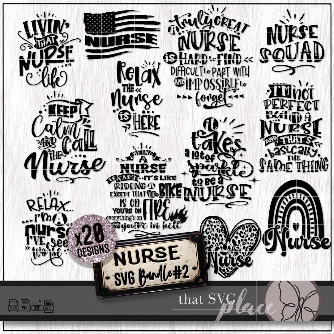 Nurse SVG, RN SVG Bundle #2, Nursing Instructor Svg Png, Nursing ...