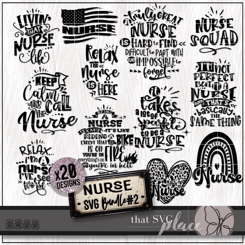 Nurse SVG, RN SVG Bundle #2, Nursing Instructor Svg Png, Nursing ...