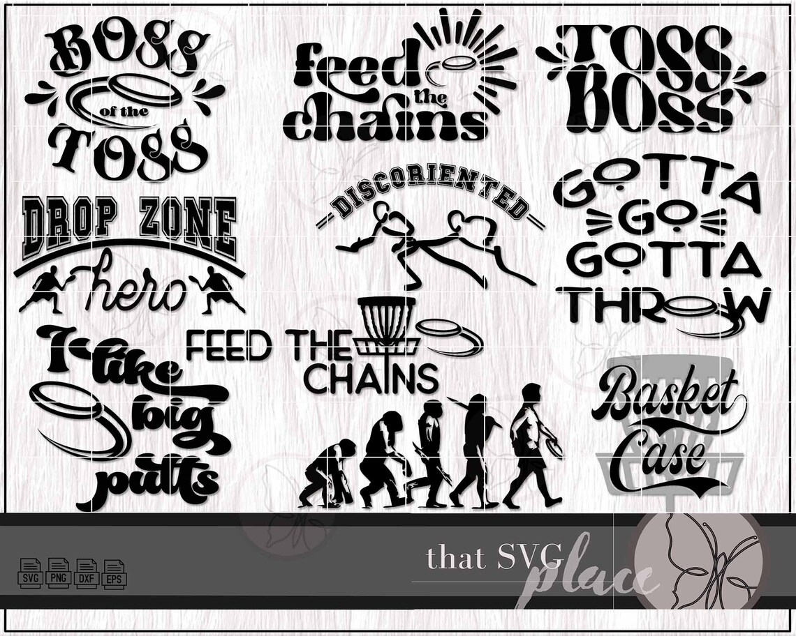 Disc Golf SVG Disc Golf DXF Cricut Cut File Silhouette - Etsy Canada