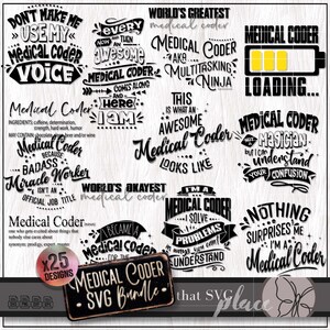Medical Coder SVG Bundle, Shirt SVG PNG, Appreciation Gift, Tumbler Png ...