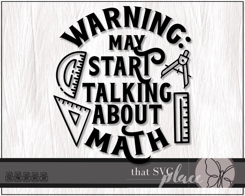 Math Teacher SVG, Math Classroom Decor SVG, Teacher SVG Cricut Cutting ...