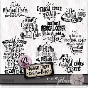 Medical Coder SVG, Sparkle SVG, Shirt SVG Png Bundle, Appreciation Gift ...