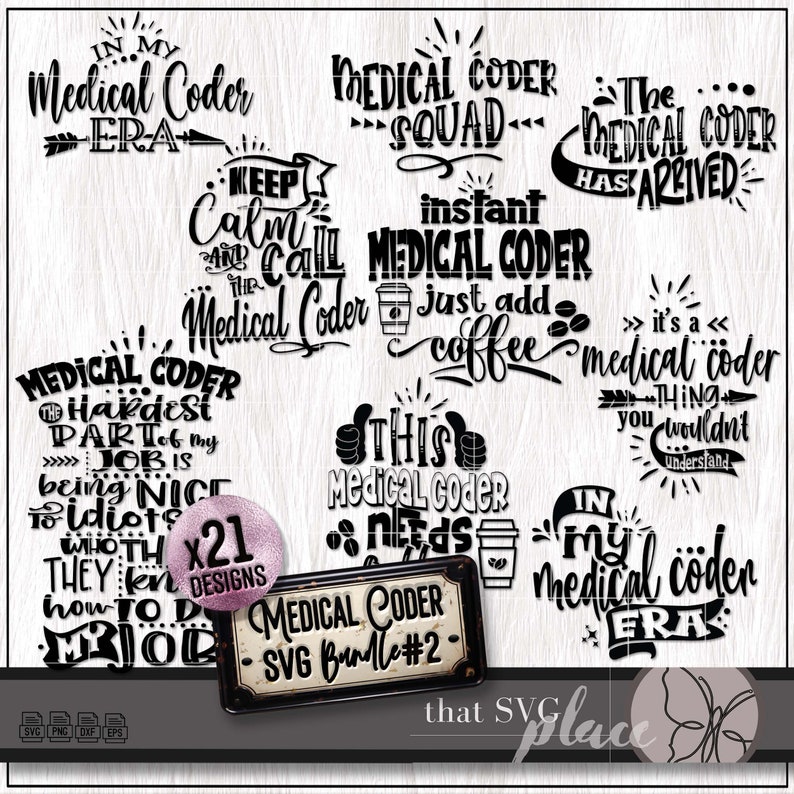 Medical Coder SVG, Sparkle SVG, Shirt SVG Png Bundle, Appreciation Gift, Tumbler Png, Decal Svg ...