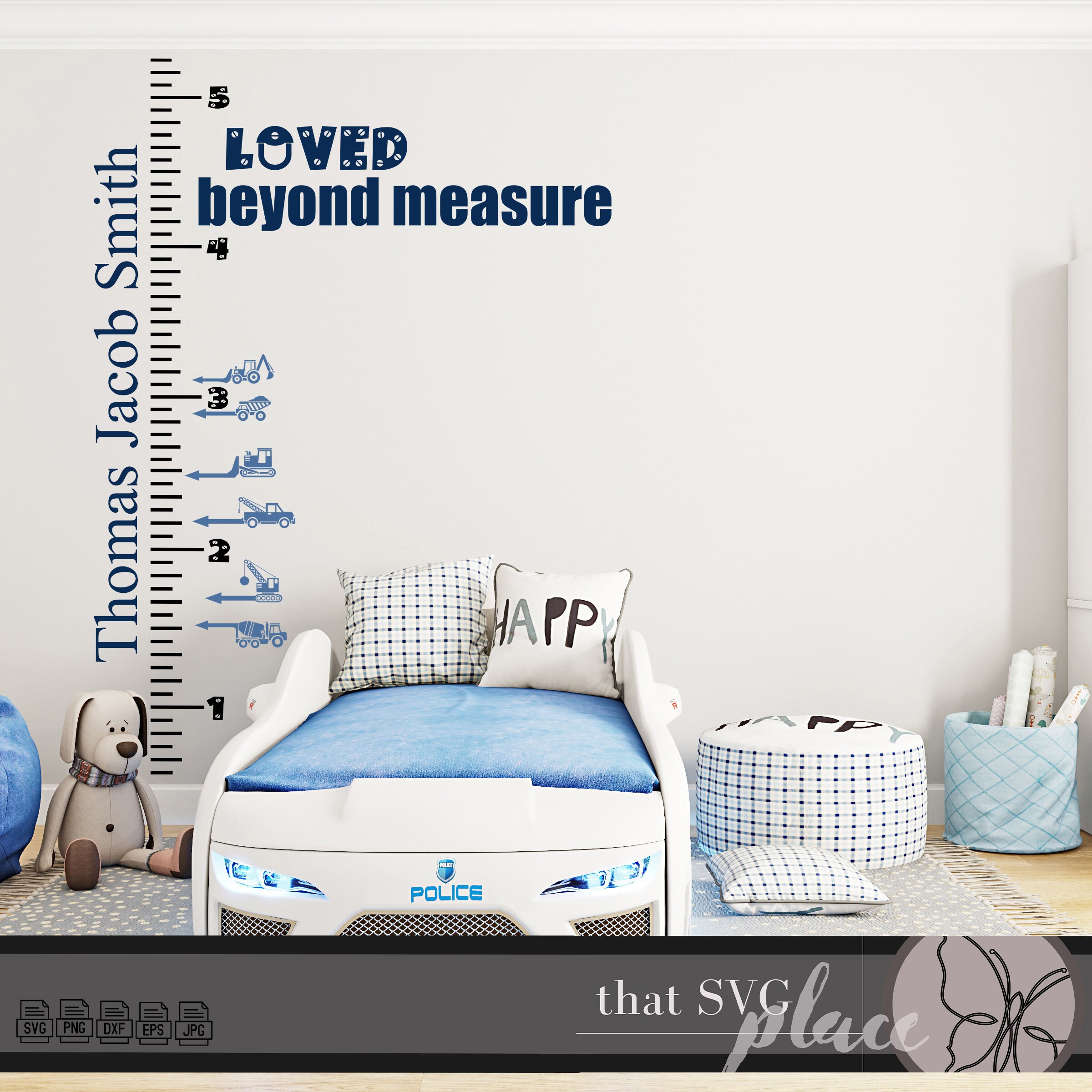 Growth Chart SVG, Growth Chart Ruler, Height Chart, Cricut Cutting File ...