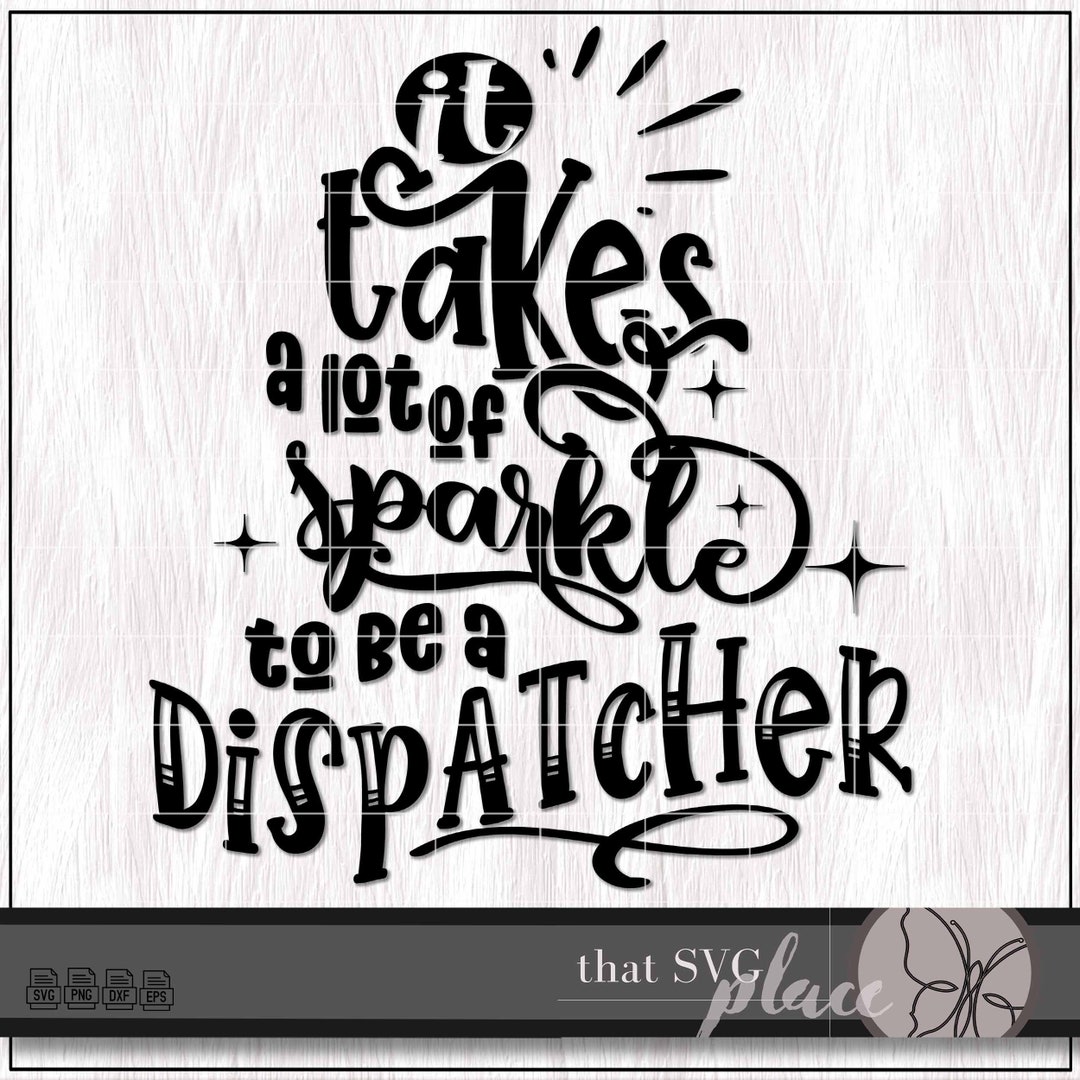 911 Dispatcher SVG, Sparkle SVG, Funny Dispatch Sublimation PNG Svg ...