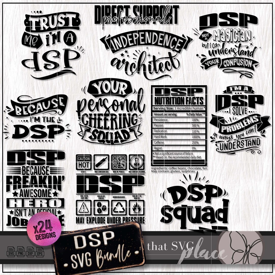 DSP SVG Png Bundle, PSW Svg, Direct Support Professional Svg, Special ...