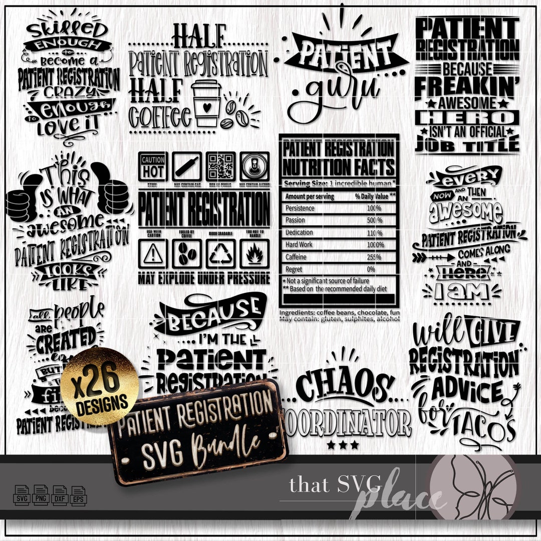 Patient Registration SVG, Registrar SVG PNG Bundle, Patient Register ...