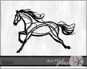 Mustang SVG Cricut, Silhouette, Clipart Running Mustang, Files for ...