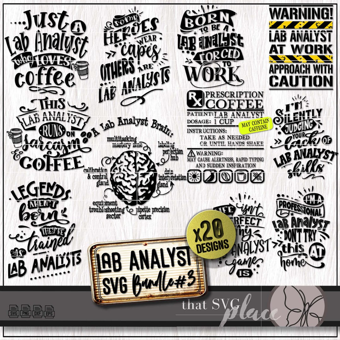 Lab Analyst SVG, Lab Technologist PNG Bundle #3, Lab Tech Svg ...