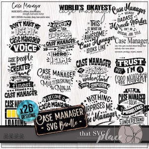 Case Manager SVG PNG Bundle, Funny Nurse Case Manager Svg, Case ...