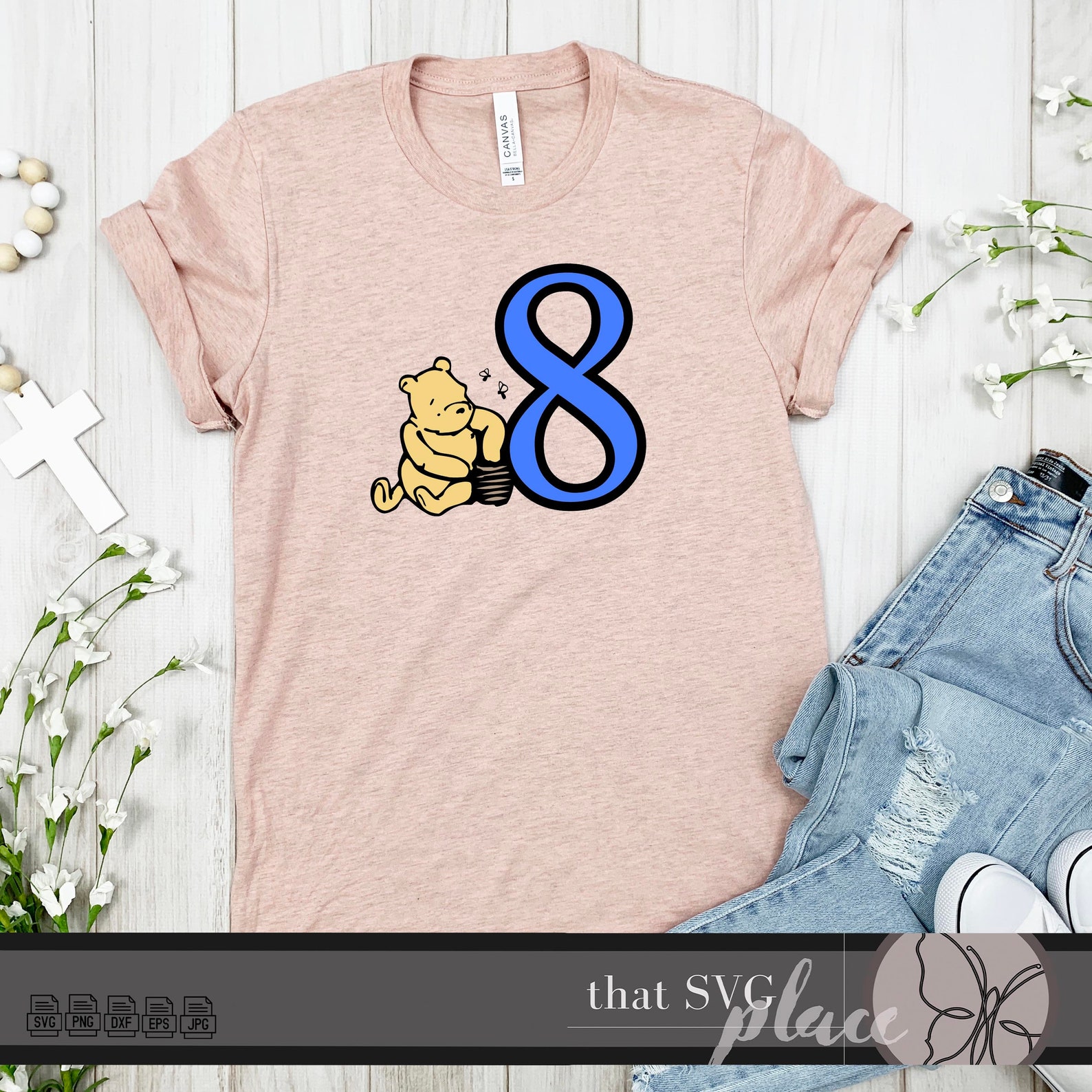 Classic Winnie the Pooh Numbers Clipart Piglet Tigger - Etsy