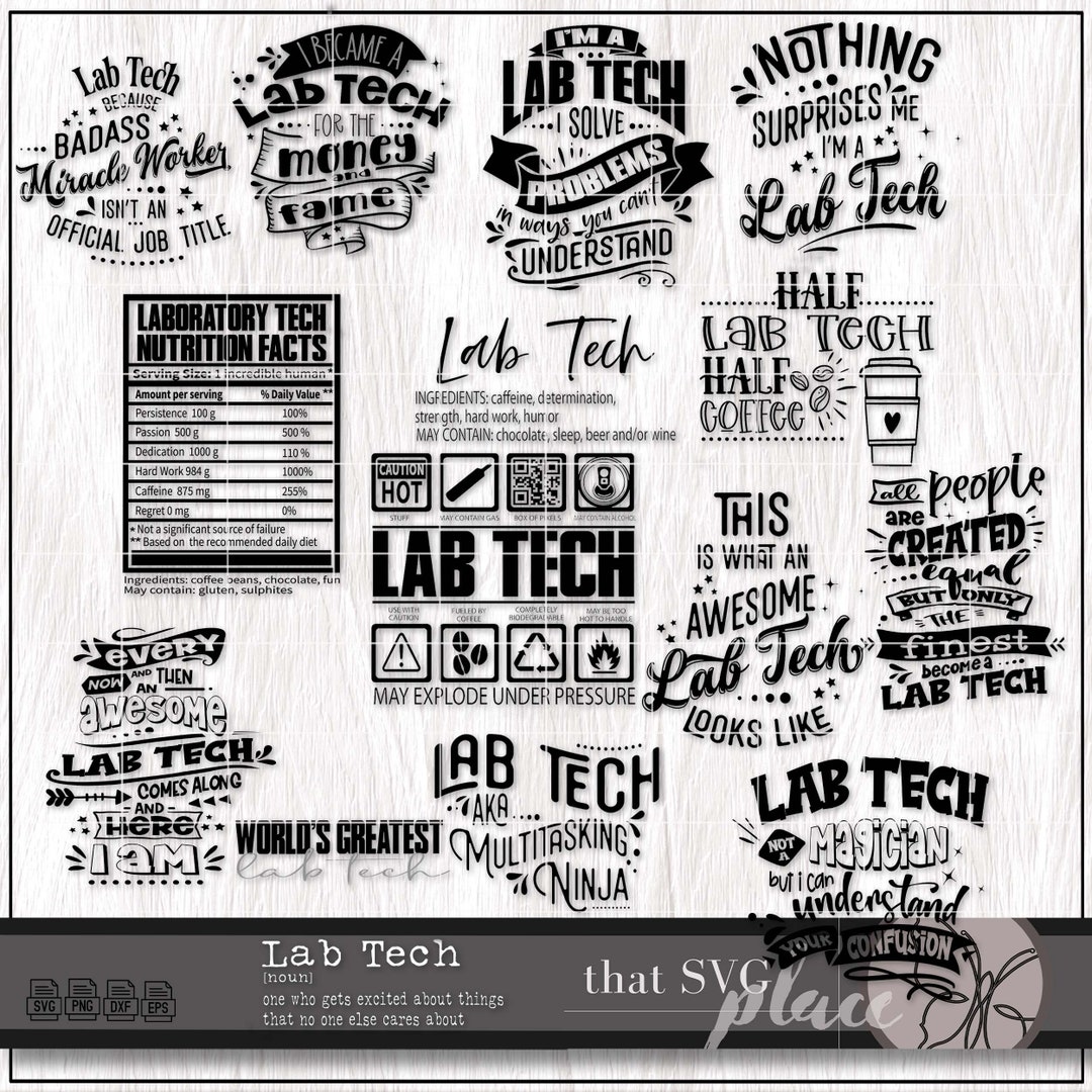 MLT Lab Tech SVG Bundle, Laboratory SVG Png, Med Lab Tech Svg ...