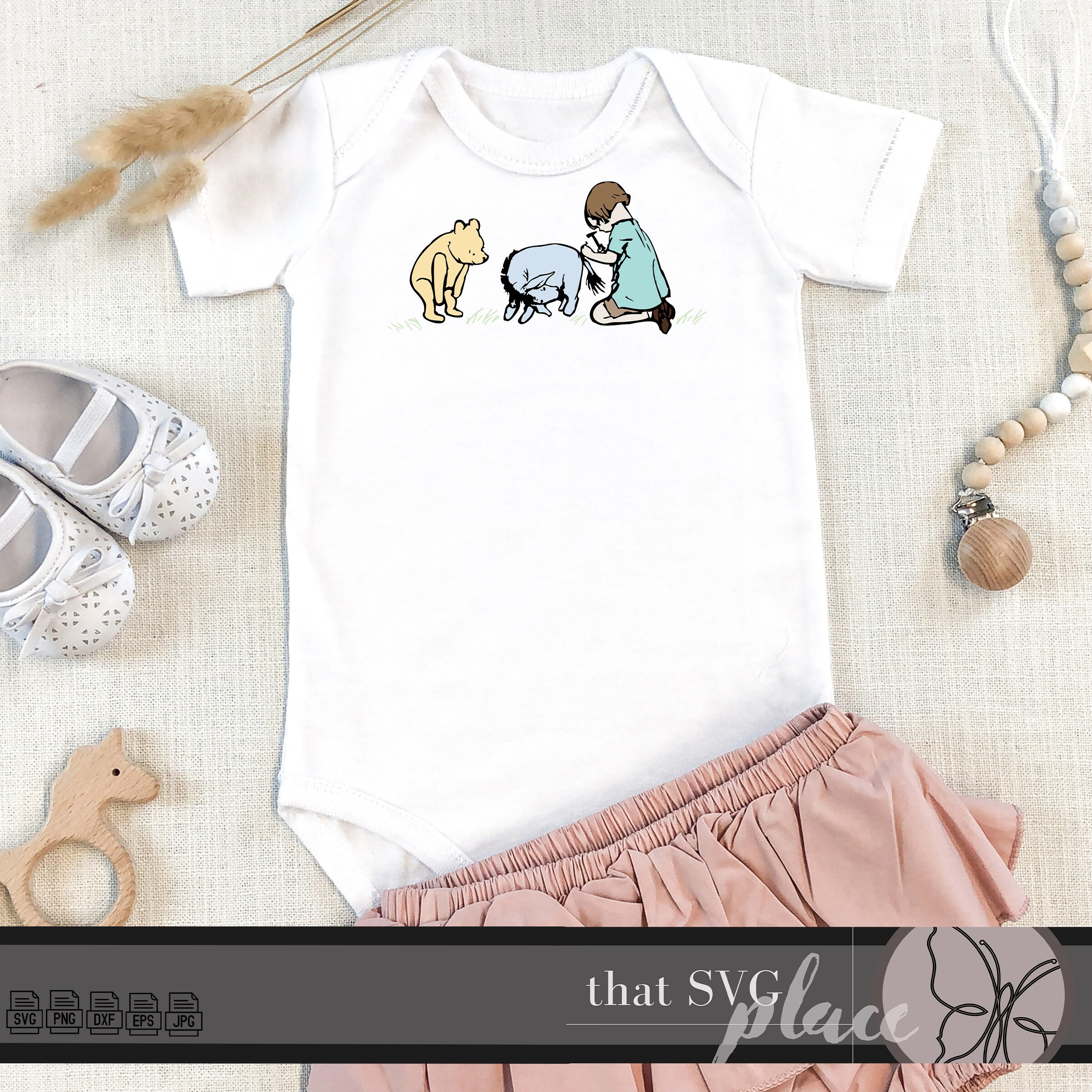 Classic Winnie the Pooh SVG Eeyore SVG Christopher Robin SVG - Etsy UK
