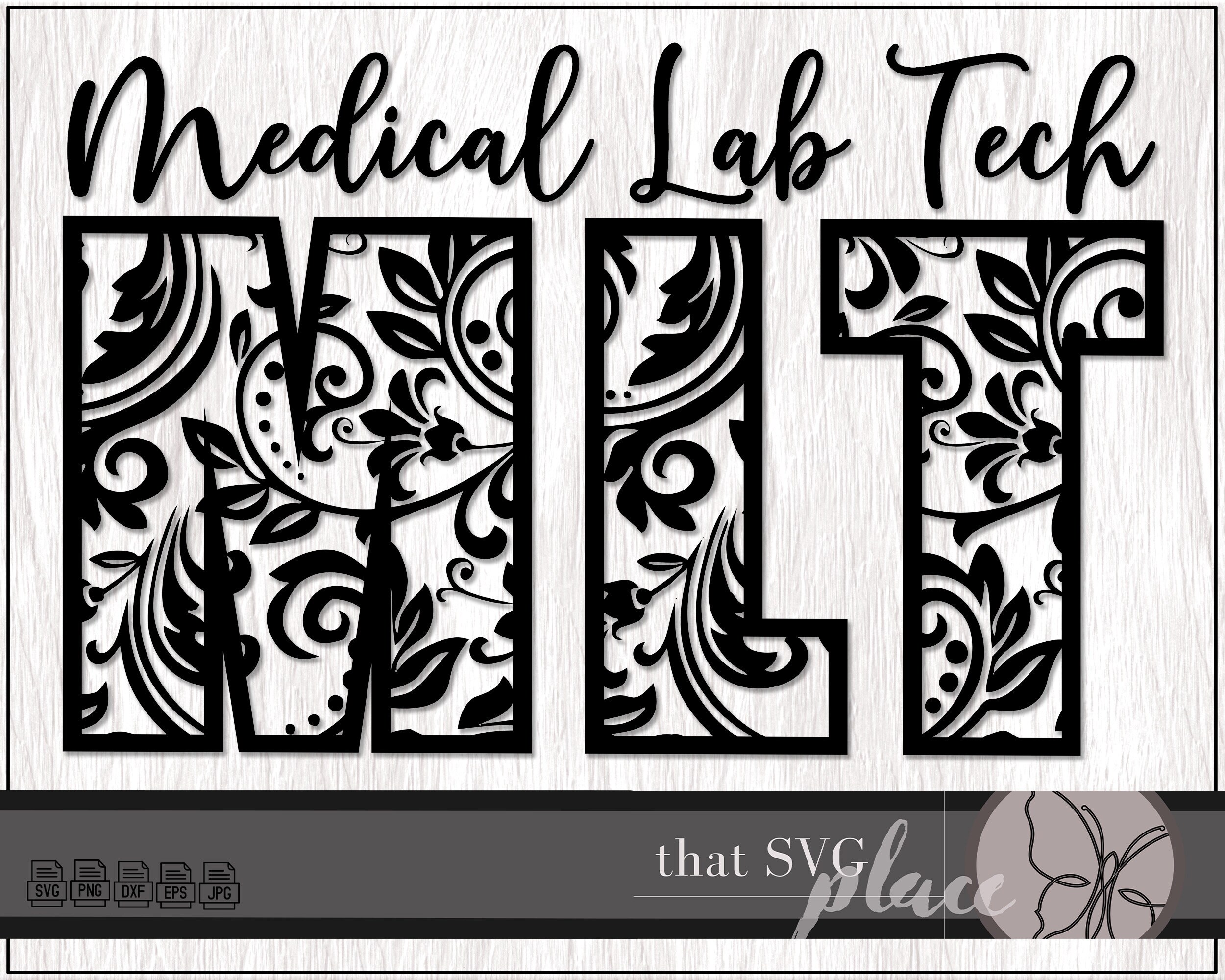 Lab Tech SVG MLT SVG Laboratory Technologist Svg Eps Png - Etsy