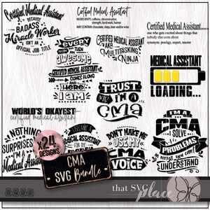 CMA SVG Bundle, Medical Assistant SVG Png, Coworker Png Svg ...