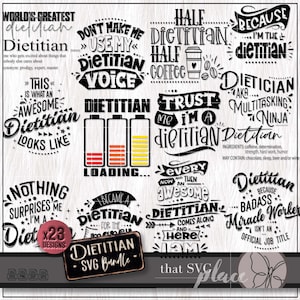 Dietitian SVG PNG Bundle, Dietary SVG, Registered Dietitian Svg ...