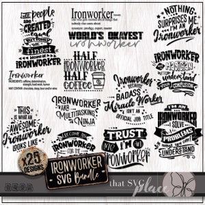 Ironworker SVG Bundle, Funny Welding Sublimation PNG SVG, Iron Worker ...