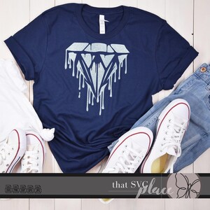 Dripping Diamond SVG PNG Clipart, Crystal SVG, Gem Svg, Gemstone ...