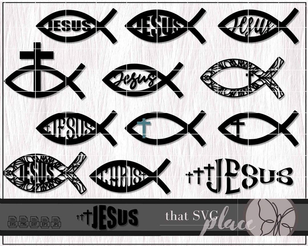 Jesus Fish SVG, Jesus SVG, Faith SVG, Christ Svg Cricut Cutting File ...