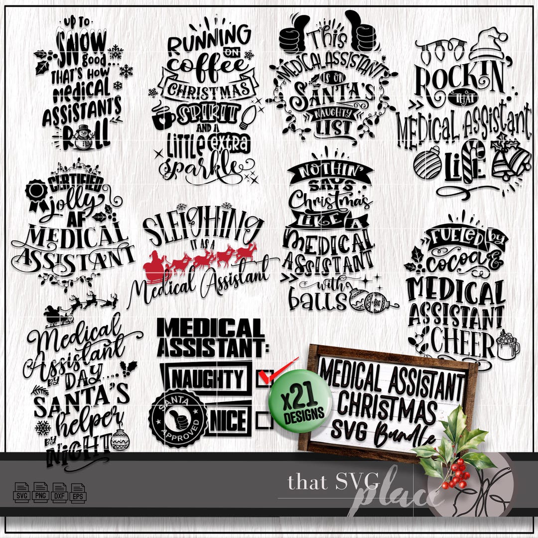 CMA SVG, Christmas PNG Bundle, Medical Assistant Svg, Appreciation Gift ...