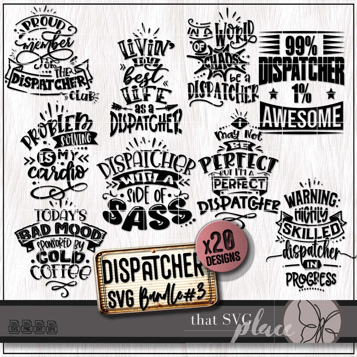 911 Dispatcher SVG, Dispatch PNG Bundle #3, Funny Dispatch Sublimation ...