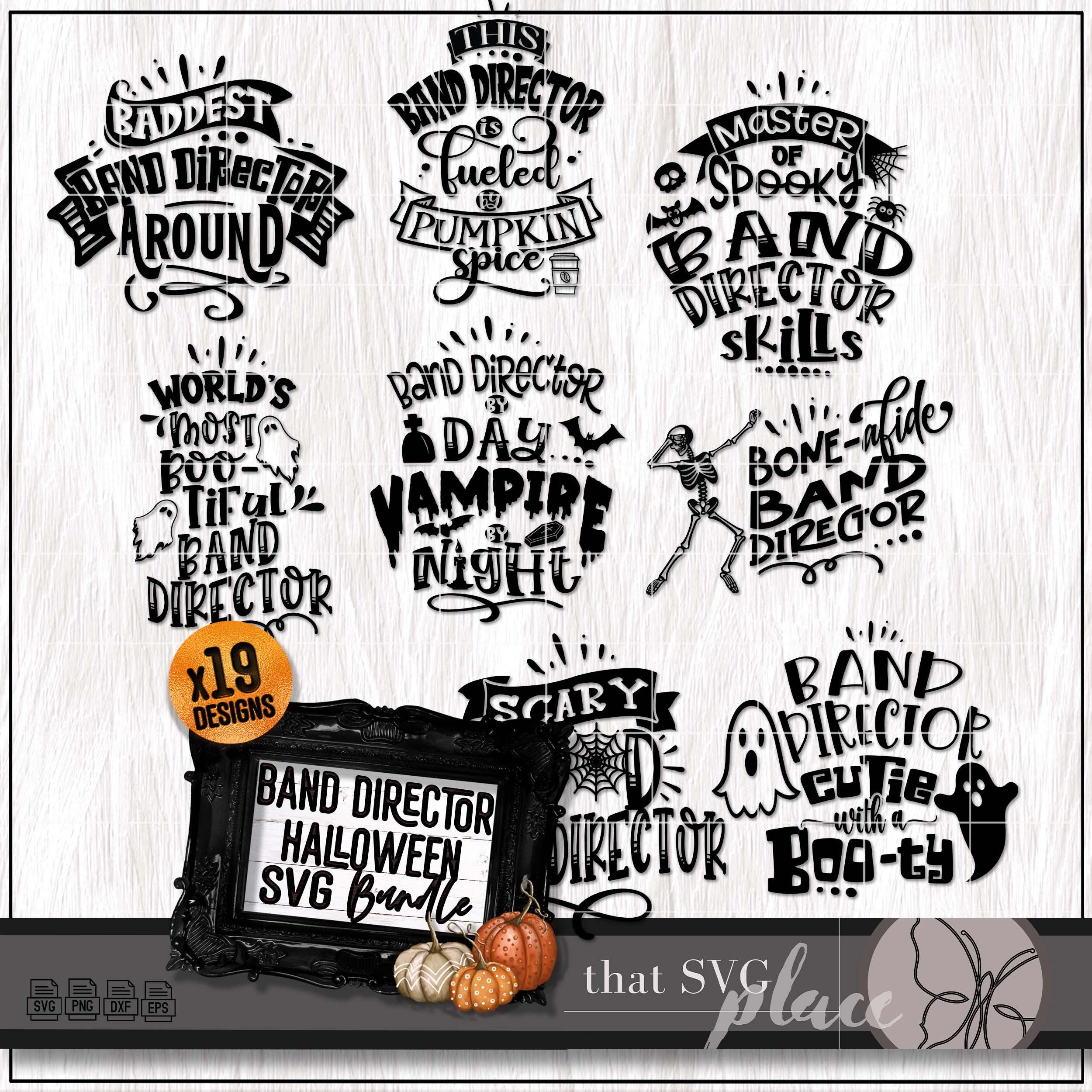 Band Director SVG, Halloween PNG Bundle, Music Teacher SVG, Marching ...