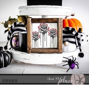 Dripping Bleeding Rose SVG PNG Clipart Vector Files for Cricut Digital ...