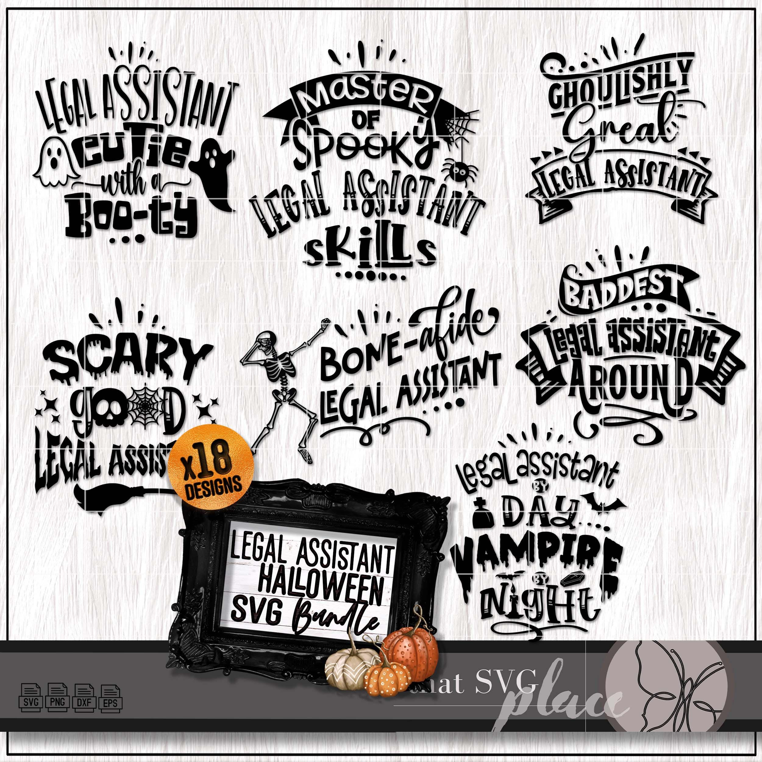 Legal Assistant SVG, Halloween PNG Bundle, Paralegal Appreciation Gift ...