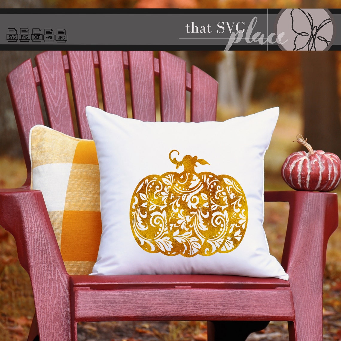 Fancy Pumpkin SVG Pumpkin Clipart Autumn SVG Swirly Pumpkin - Etsy