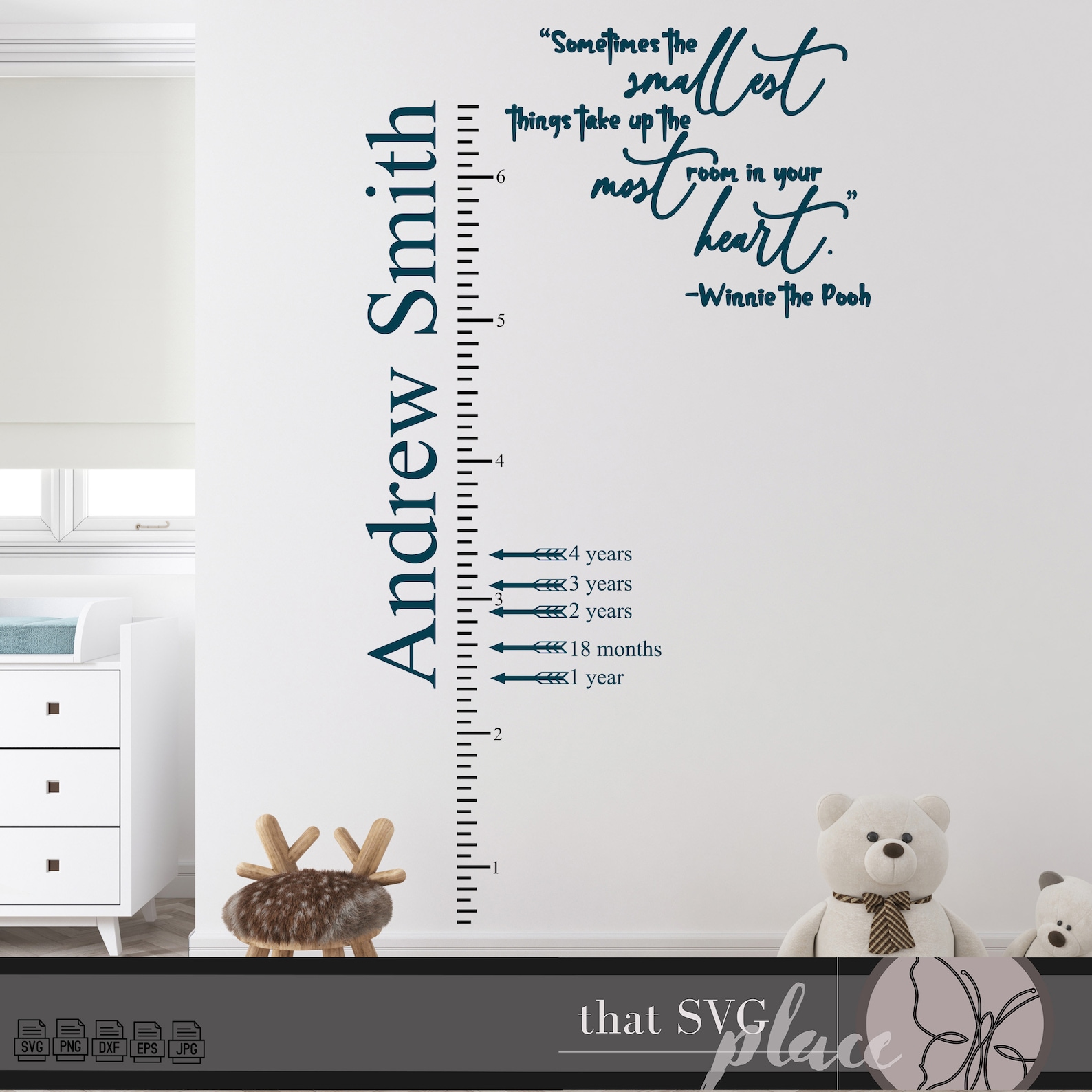 Growth Chart SVG, Growth Chart Ruler, Height Chart, Cricut Cutting File ...