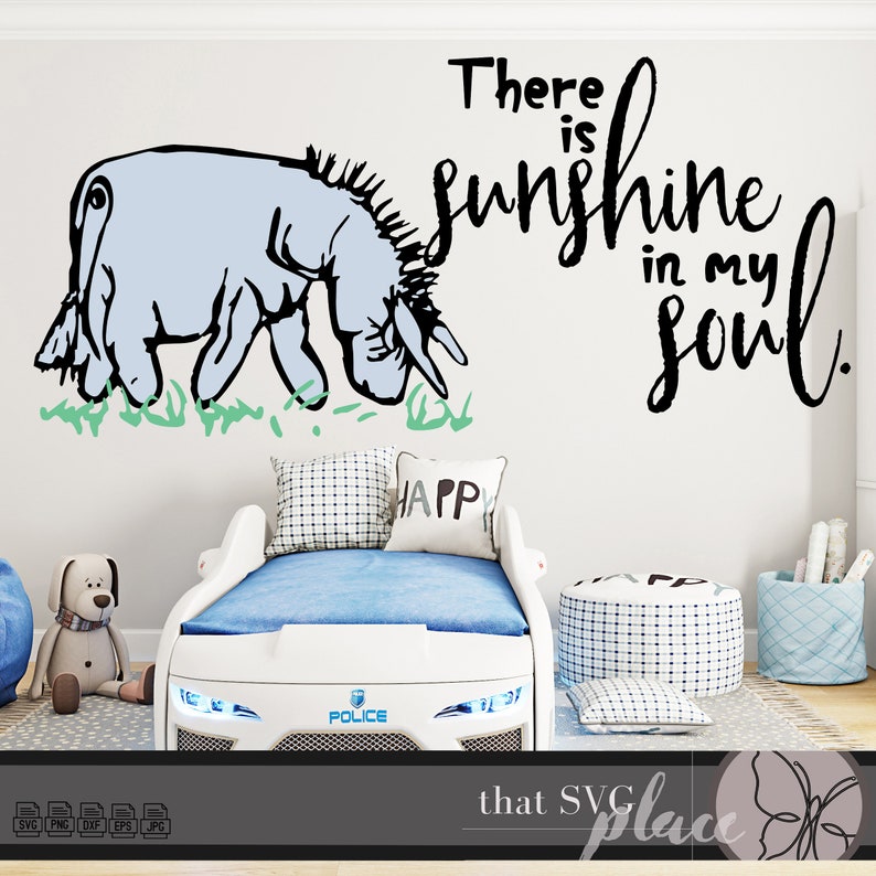 Eeyore SVG EPS PNG Cricut Silhouette Glowforge Cutting - Etsy Canada