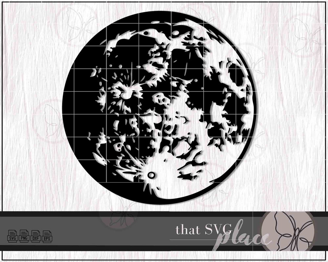 Luna SVG Luna Llena SVG Fase Lunar SVG Cielo Nocturno - Etsy México