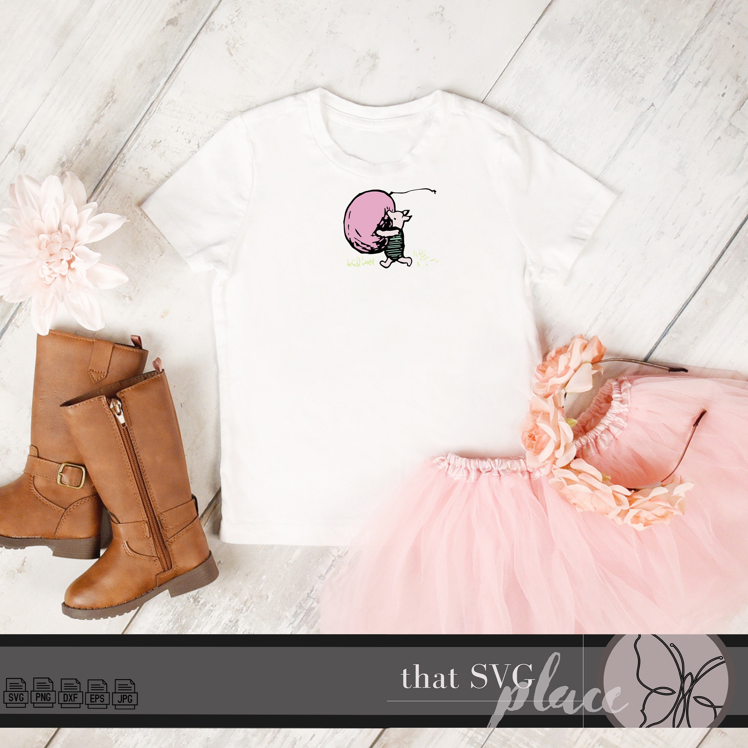 Gender Reveal SVG Classic Winnie the Pooh Clipart Piglet - Etsy