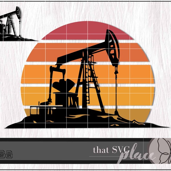 Oil Derrick Svg - Etsy