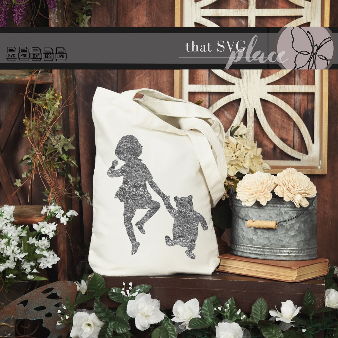 Christopher Robin SVG Classic Winnie the Pooh EPS PNG | Etsy