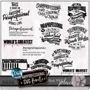 Para SVG Bundle, Paraprofessional SVG PNG, Funny Para Professional Svg ...