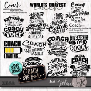 Coach SVG Bundle, School Coach Appreciation Gift, Shirt SVG PNG ...