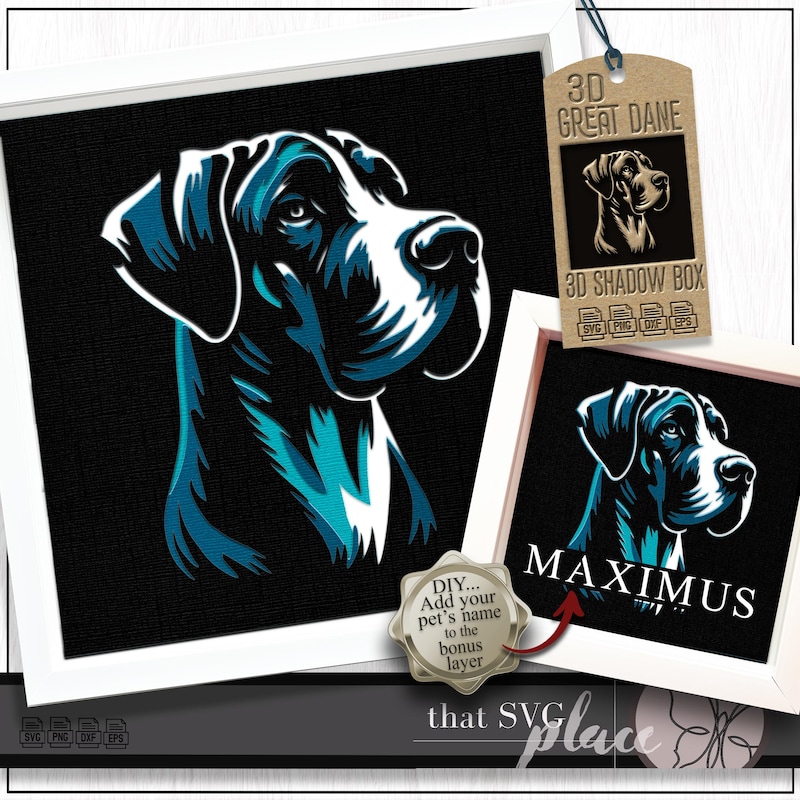 Great Dane Template - Etsy