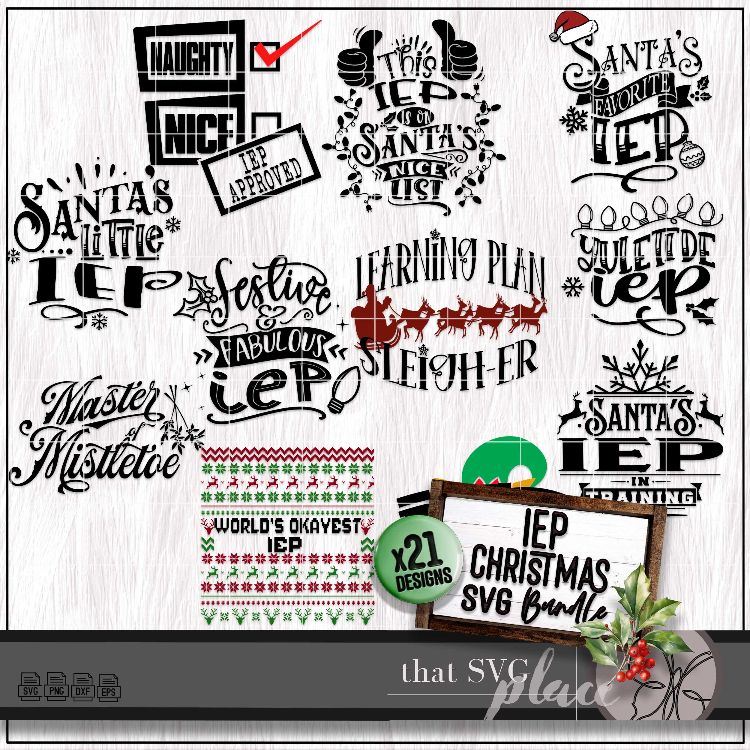 IEP SVG, Christmas PNG Bundle, Special Education Svg, Sped Teacher Svg ...