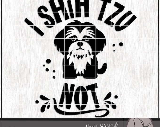 Shih Tzu Dog Svg Bundle: Laser Cut Design on Metal Wood Porcelan Glass ...